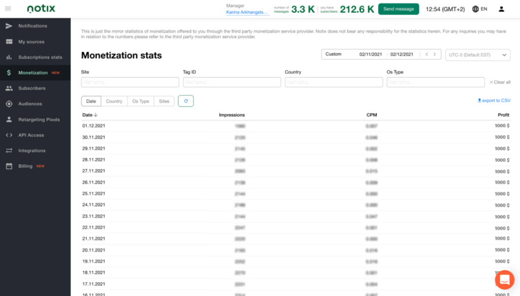 Push Notifications for Website Owners - Notix